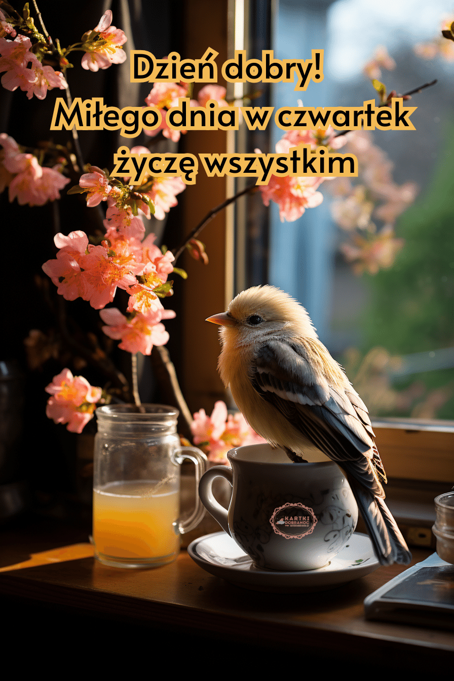 35 Najnowszych Kartki na Dzień Dobry w Czwartek na Whatsapp